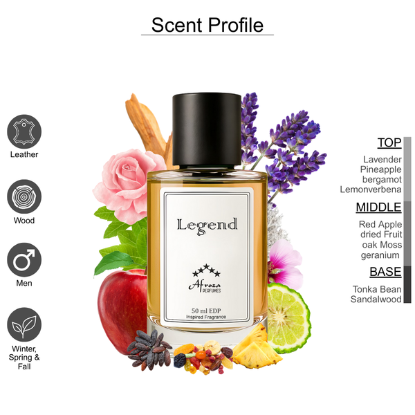 Legend Perfume for Men | Fresh Aromatic Spicy Woody Fragrance | 50ml U ...